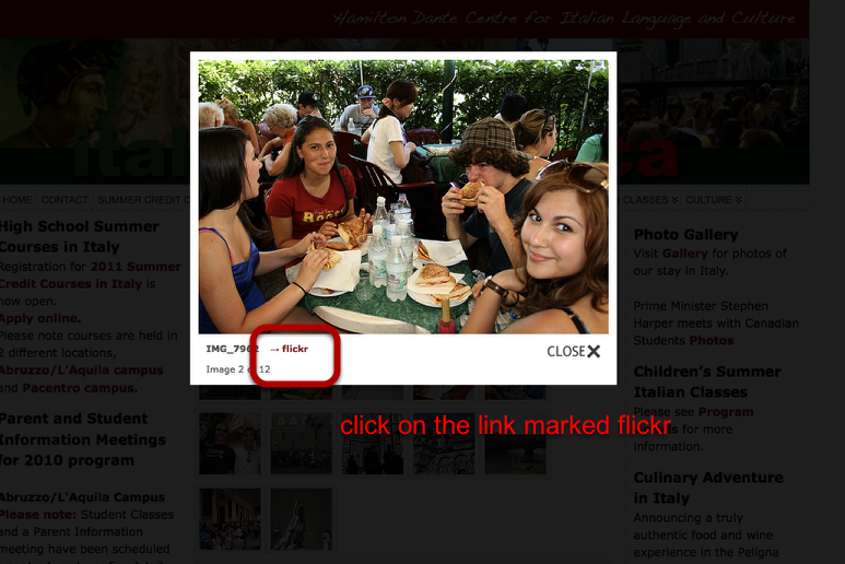 Downloading photos using Flickr